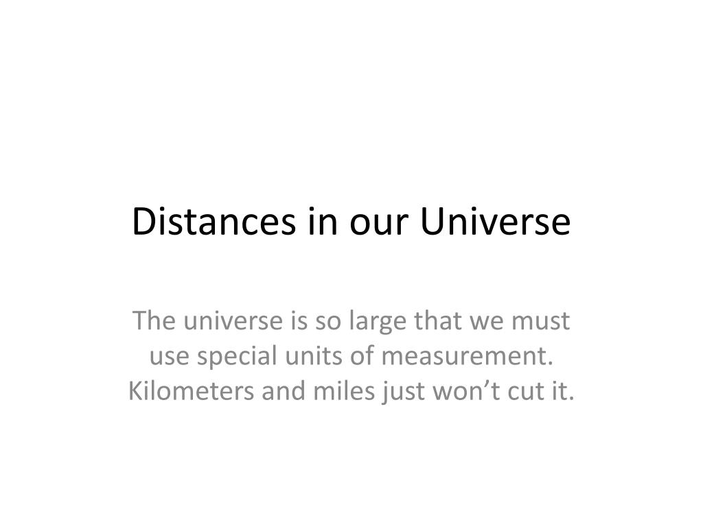 PPT - Distances in our Universe PowerPoint Presentation, free download ...