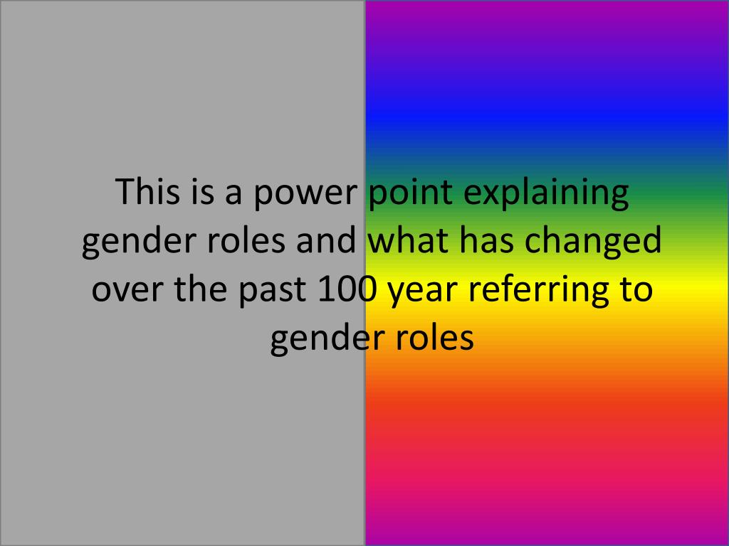 PPT - What are gender roles? PowerPoint Presentation, free download ...