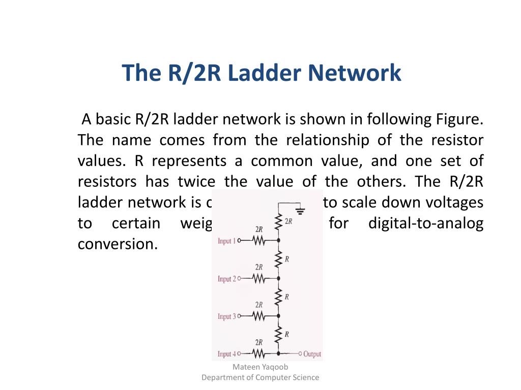 PPT - The R/2R Ladder Network PowerPoint Presentation, free download ...