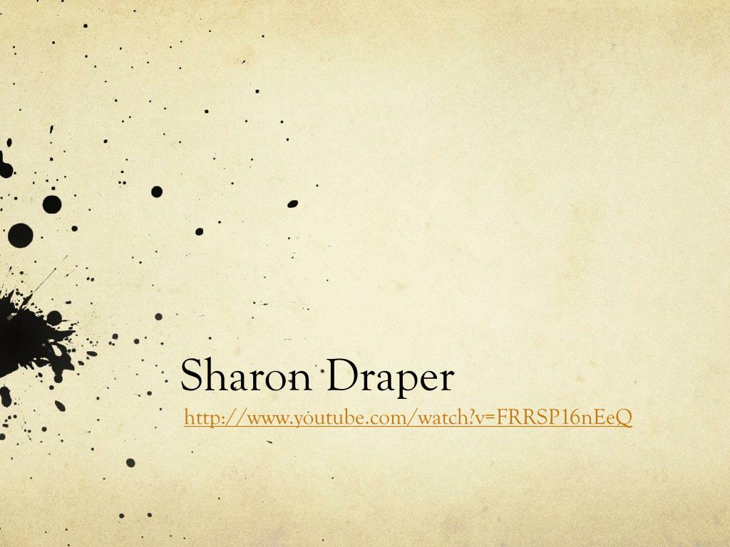 PPT - Sharon Draper PowerPoint Presentation, free download - ID:2874818
