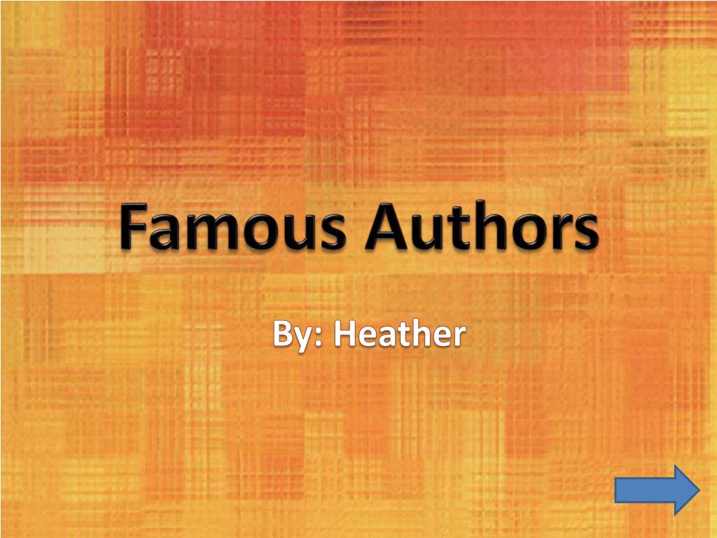 PPT - Famous Authors PowerPoint Presentation, free download - ID:2875619