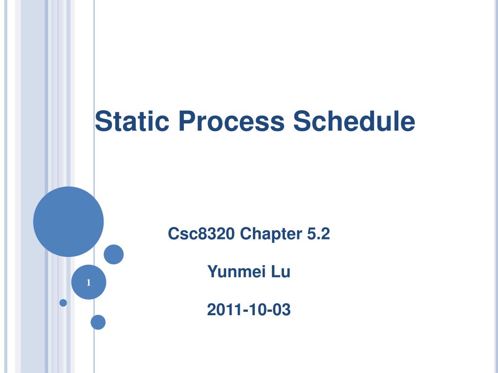 PPT - Static Process Schedule PowerPoint Presentation, free download ...