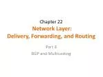 PPT - Network Layer Delivery Forwarding and Routing PowerPoint ...