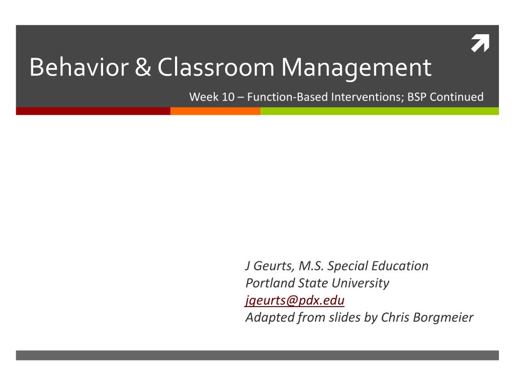PPT - Behavior & Classroom Management PowerPoint Presentation, free ...
