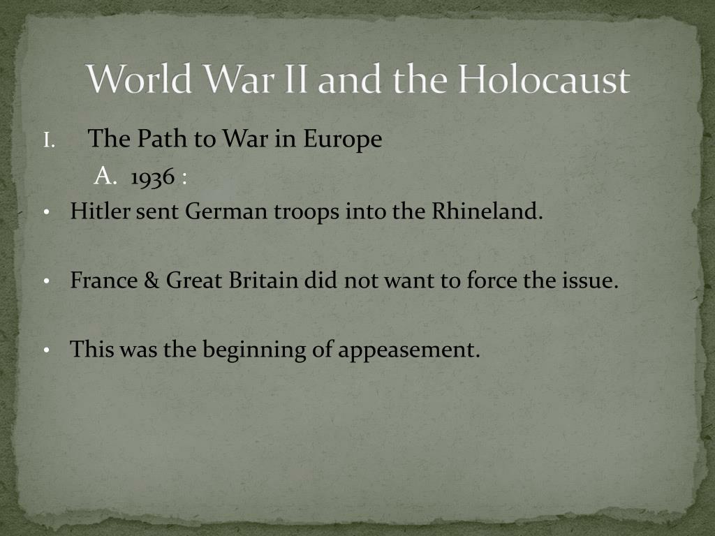 PPT - World War II and the Holocaust PowerPoint Presentation, free ...
