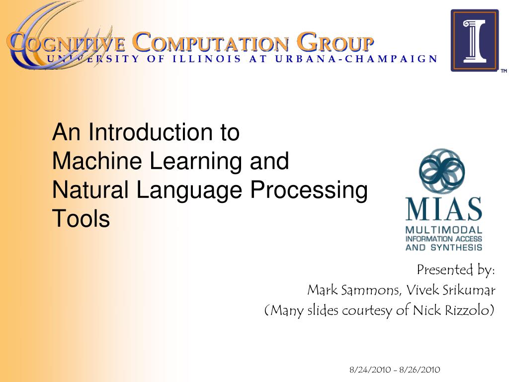 PPT - An Introduction to Machine Learning and Natural Language ...