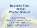 PPT - PEARSON SQUARE Balancing a Ration PowerPoint Presentation, free ...