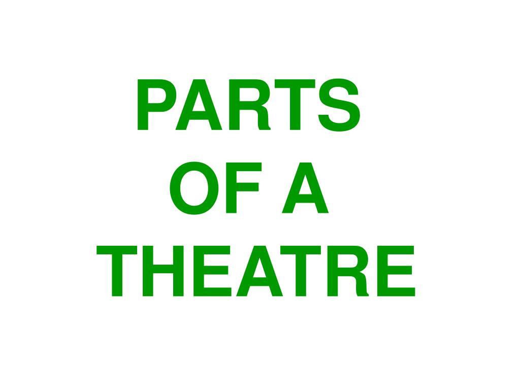 PPT - PARTS OF A THEATRE PowerPoint Presentation, free download - ID ...