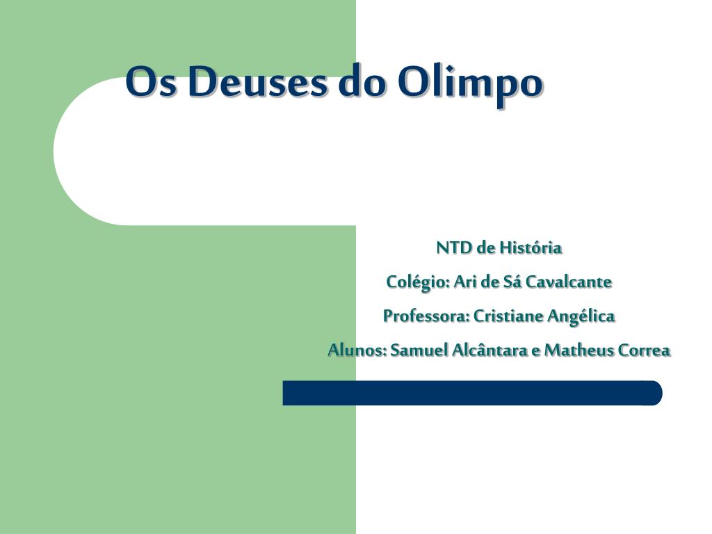 PPT - Os Deuses do Olimpo PowerPoint Presentation, free download - ID ...