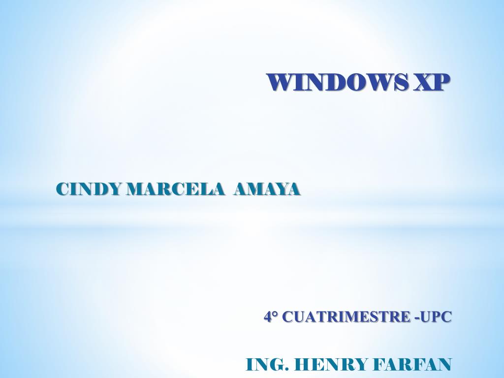 PPT - WINDOWS XP PowerPoint Presentation, free download - ID:2890310