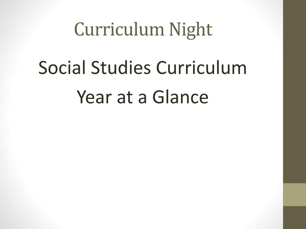 PPT - Curriculum Night PowerPoint Presentation, free download - ID:2890974