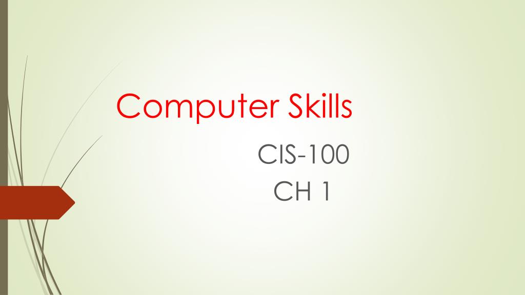 PPT - Computer Skills PowerPoint Presentation, free download - ID:2891445