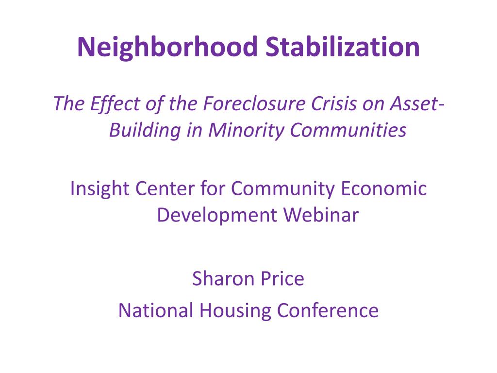 PPT - Neighborhood Stabilization PowerPoint Presentation, free download ...