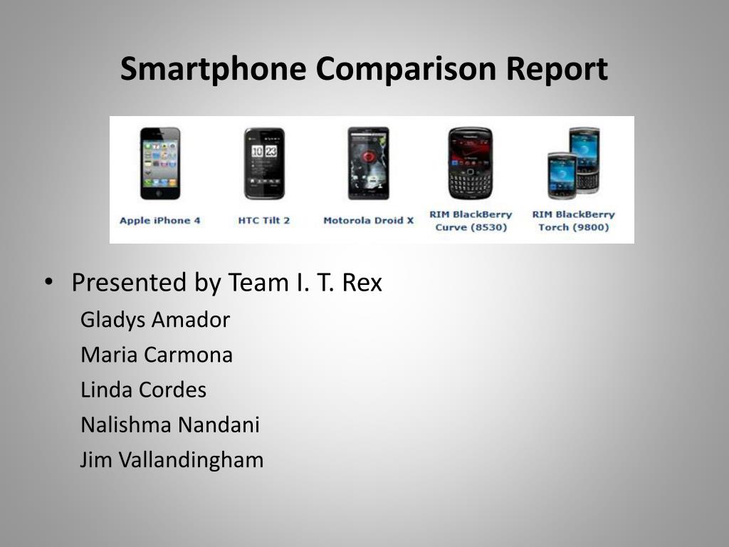 PPT - Smartphone Comparison Report PowerPoint Presentation, free ...