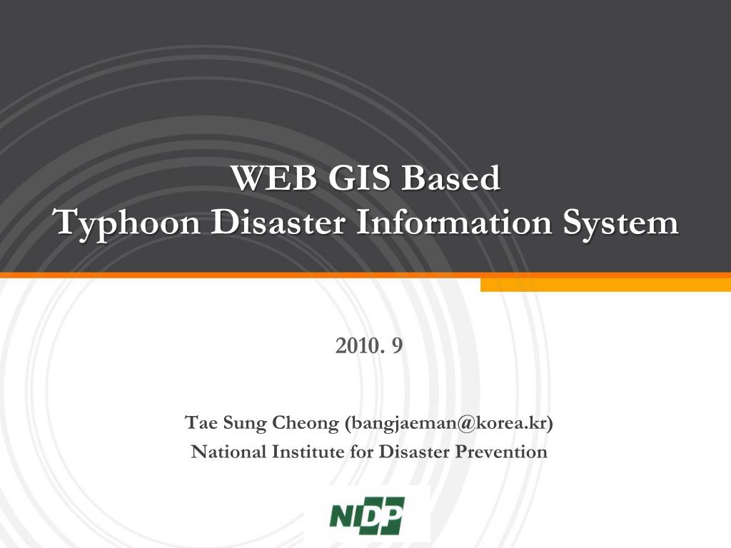 PPT - WEB GIS Based Typhoon Disaster Information System PowerPoint ...