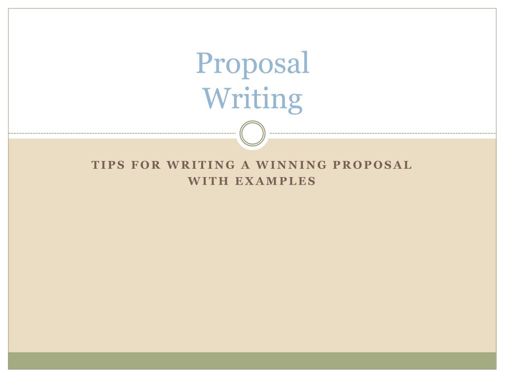 PPT - Proposal Writing PowerPoint Presentation, free download - ID:2910896