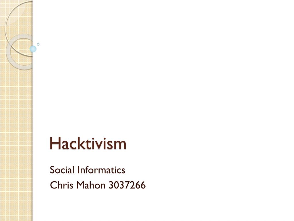 PPT - Hacktivism PowerPoint Presentation, free download - ID:2911293