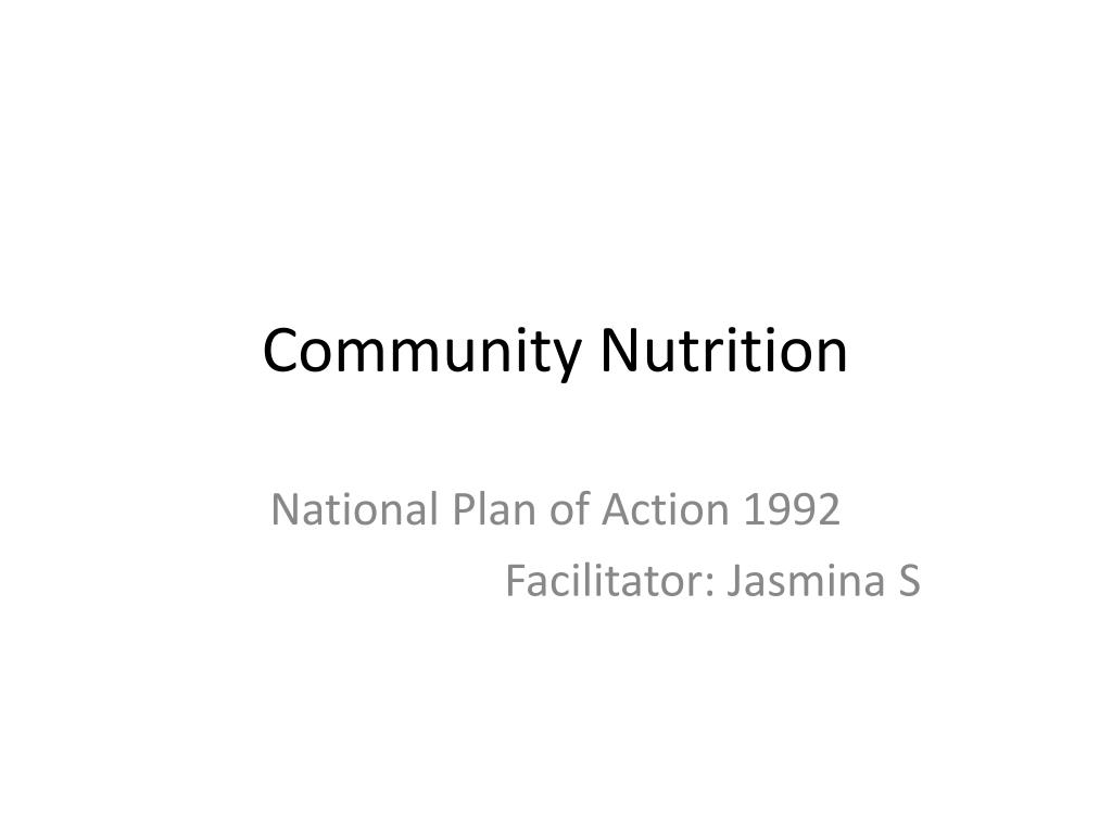 PPT - Community Nutrition PowerPoint Presentation, free download - ID ...