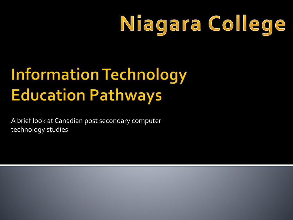 PPT - Information Technology Education Pathways PowerPoint Presentation ...