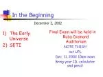 PPT - In the beginning PowerPoint Presentation, free download - ID:1259109
