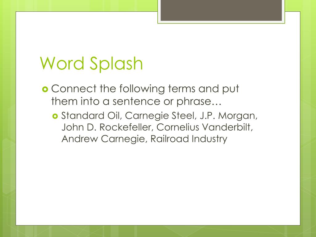 PPT - Word Splash PowerPoint Presentation, free download - ID:2914484