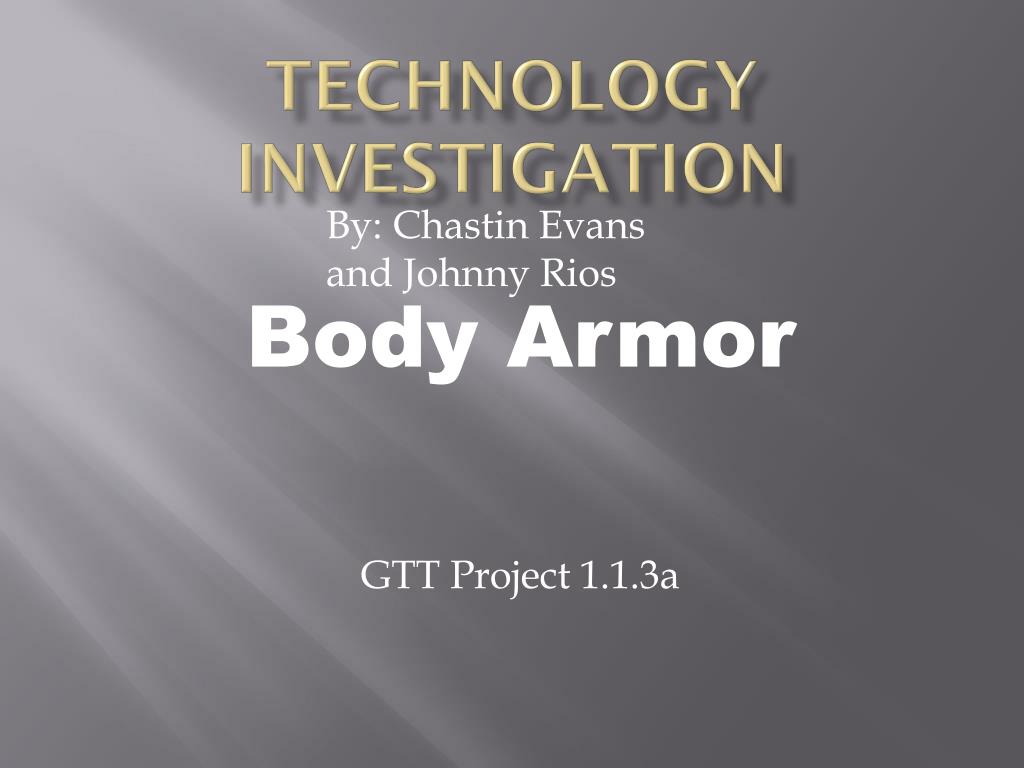 PPT - Technology Investigation PowerPoint Presentation, free download ...