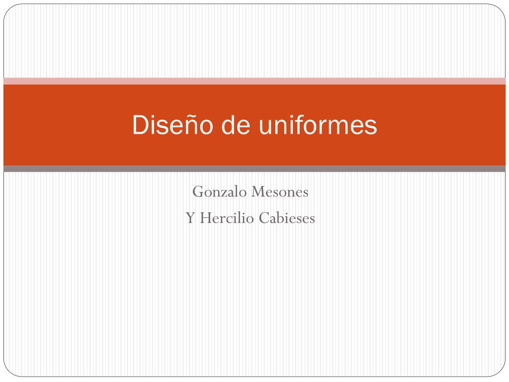 PPT - Diseño de uniformes PowerPoint Presentation, free download - ID ...