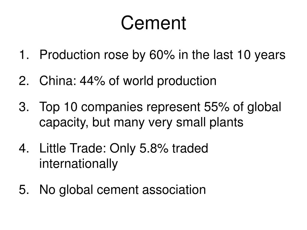 PPT - Cement PowerPoint Presentation, free download - ID:2915656
