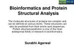 PPT - Basics of Protein Bioinformatics and Structural Bioinformatics PowerPoint Presentation ...