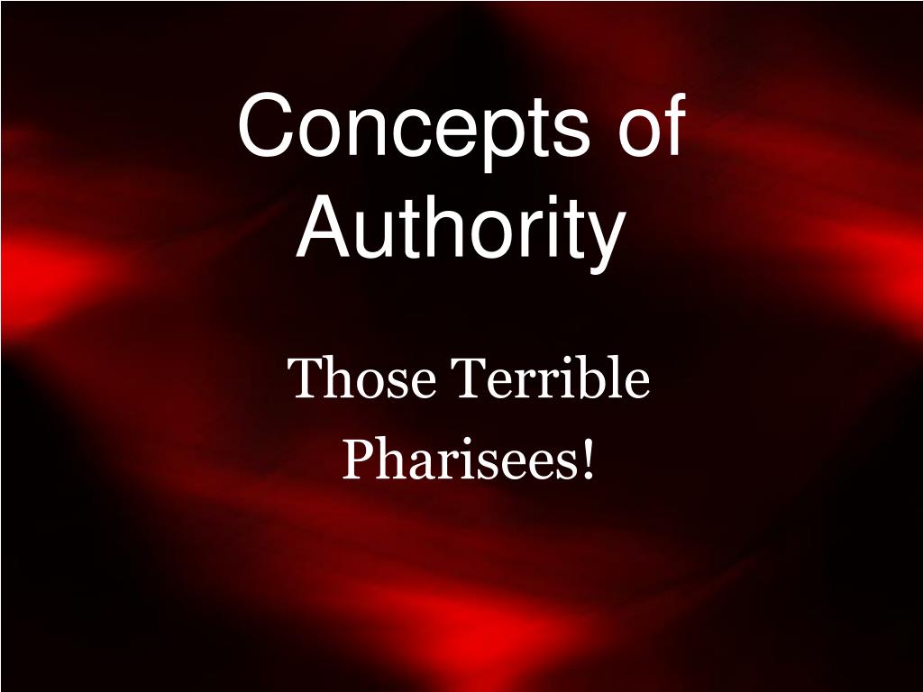 PPT - Concepts of Authority PowerPoint Presentation, free download - ID ...