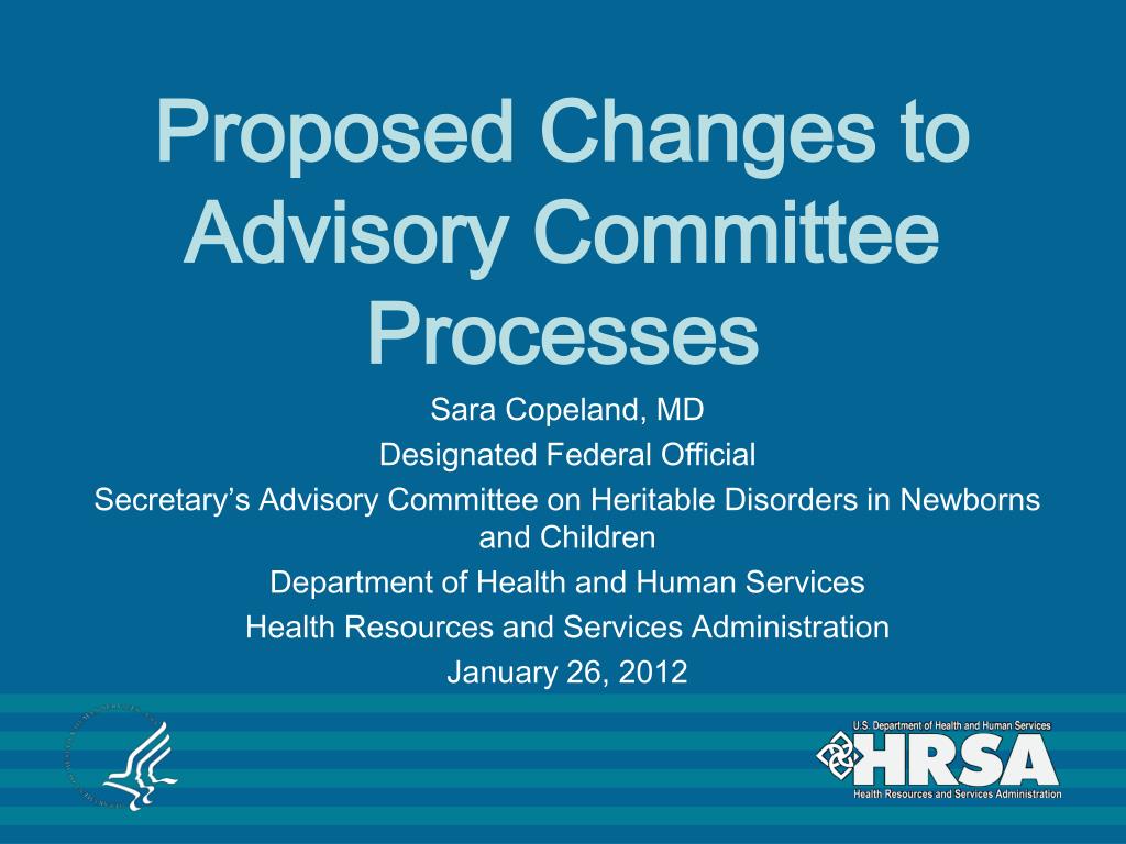 PPT - Proposed Changes to Advisory Committee Processes PowerPoint ...