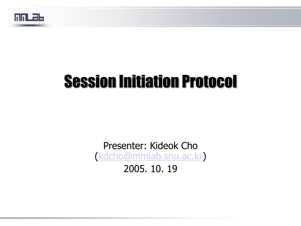 PPT - Session Initiation Protocol PowerPoint Presentation, free ...