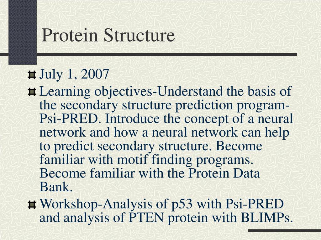 PPT - Protein Structure PowerPoint Presentation, free download - ID:2918928