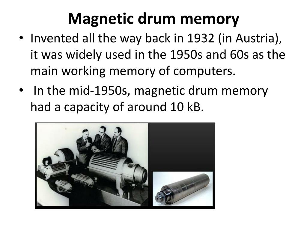 PPT - Magnetic drum memory PowerPoint Presentation, free download - ID ...