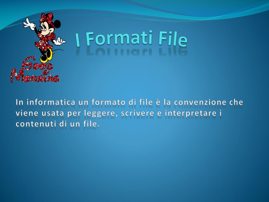 PPT - I Formati File PowerPoint Presentation, free download - ID:2920542
