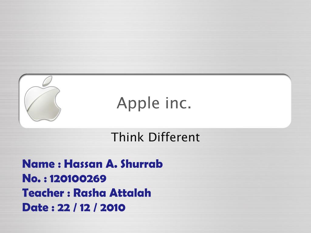 PPT - Apple inc. PowerPoint Presentation, free download - ID:2920738