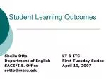 PPT - Student Learning Outcomes PowerPoint Presentation, free download ...