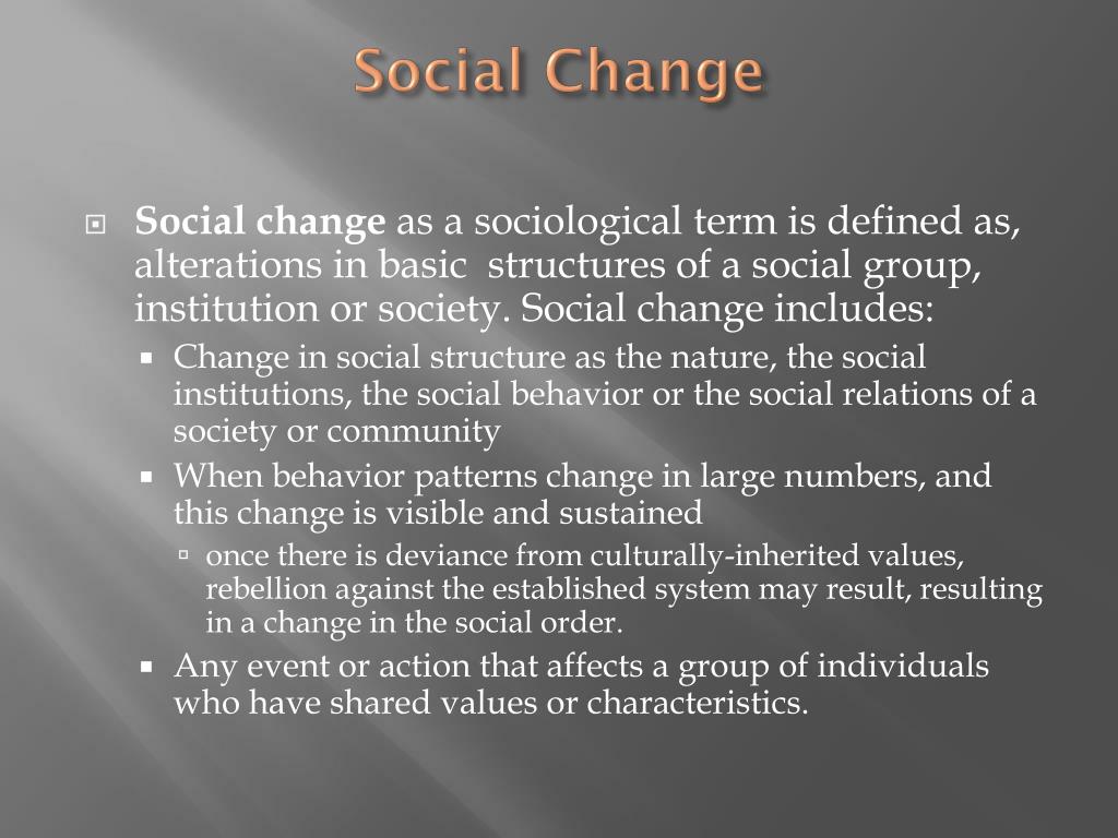 PPT - Social Change PowerPoint Presentation, free download - ID:2927134