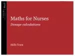 PPT - Pharmacology Drug Dosage Calculations PowerPoint Presentation ...