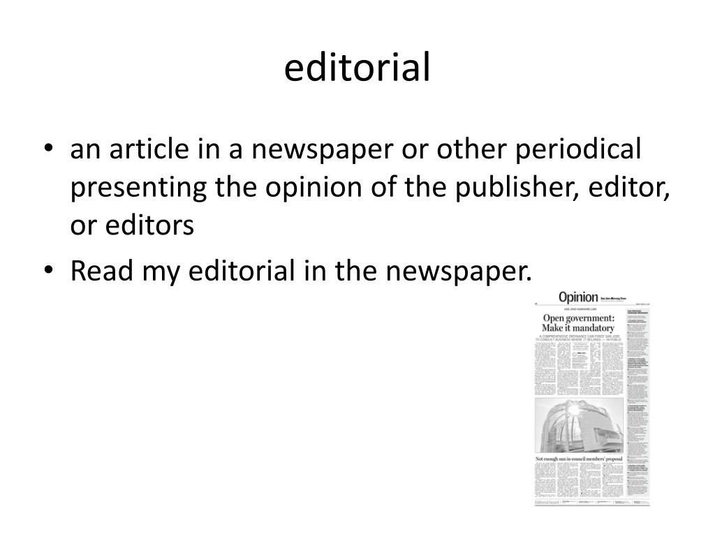 PPT - editorial PowerPoint Presentation, free download - ID:2928308