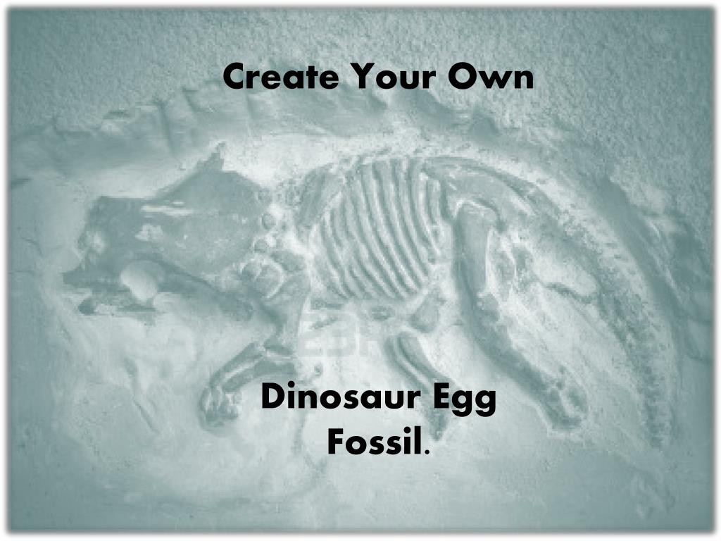 PPT - Create Your Own Dinosaur Egg Fossil. PowerPoint Presentation ...