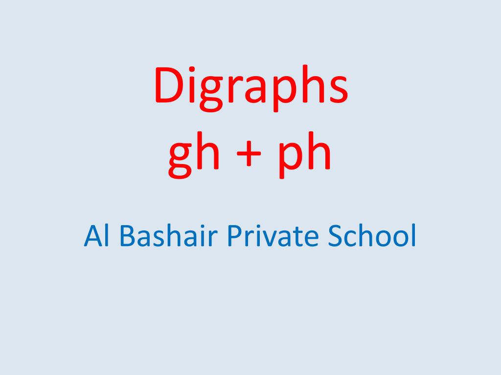 PPT - Digraphs gh + ph PowerPoint Presentation, free download - ID:2929308