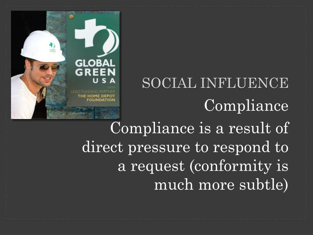 PPT - Influence: The Psychology of Compliance and Social Influence ...