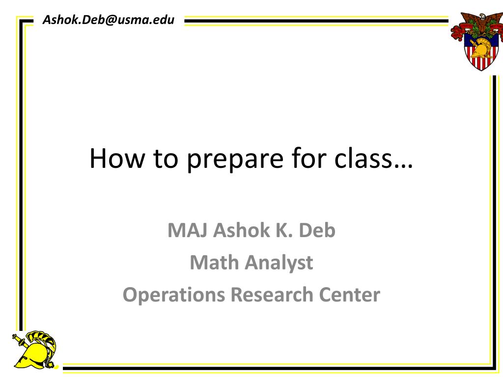 PPT - How to prepare for class… PowerPoint Presentation, free download ...