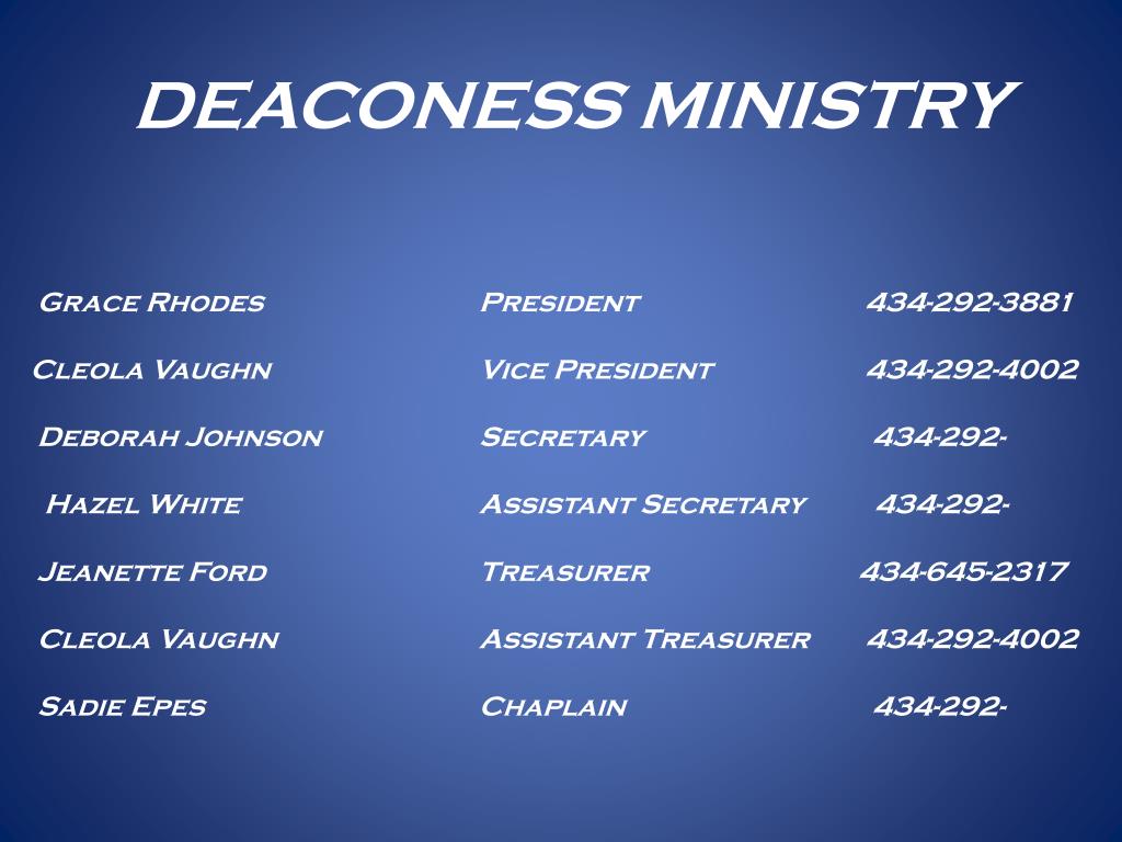 PPT - DEACONESS MINISTRY PowerPoint Presentation, free download - ID ...