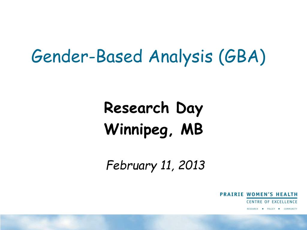 PPT - Gender-Based Analysis (GBA) PowerPoint Presentation, free ...