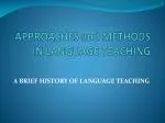 PPT - Approaches, method and technique in teaching PowerPoint ...