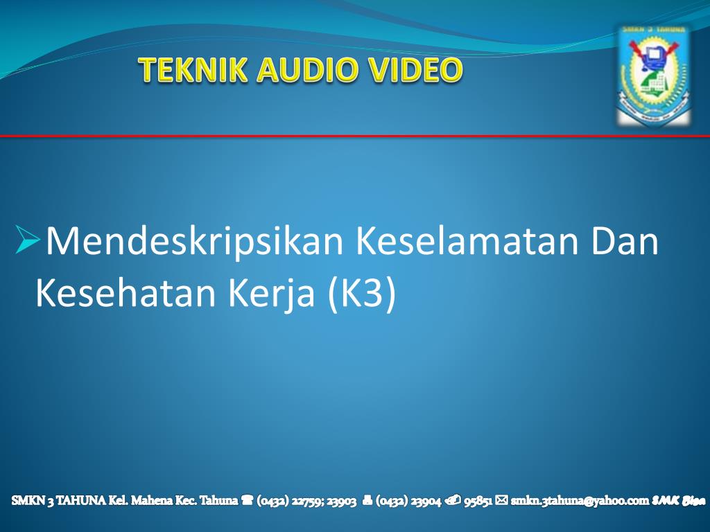 PPT - TEKNIK AUDIO VIDEO PowerPoint Presentation, free download - ID ...