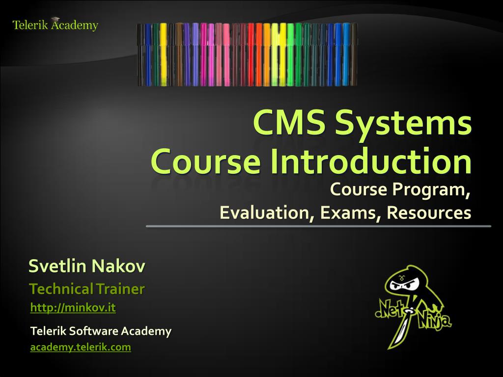 PPT - CMS Systems Course Introduction PowerPoint Presentation, free ...