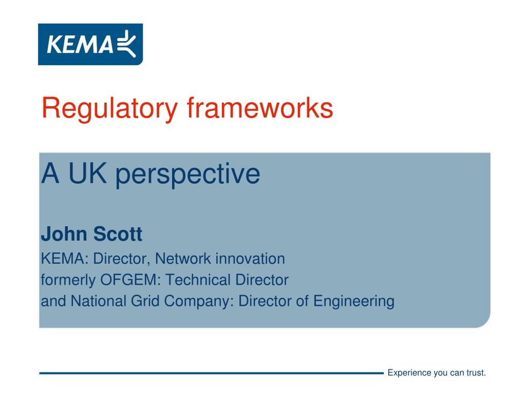 PPT - Regulatory frameworks PowerPoint Presentation, free download - ID ...